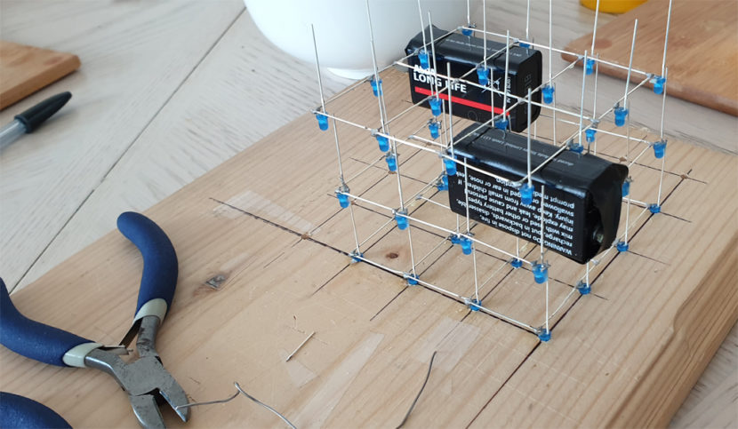 4x4x4 LED Cube With Arduino Pro Mini - ATmega328 AVR Microcontroller