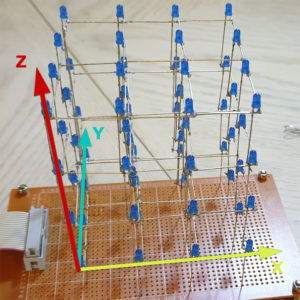 4x4x4 LED Cube With Arduino Pro Mini - ATmega328 AVR Microcontroller